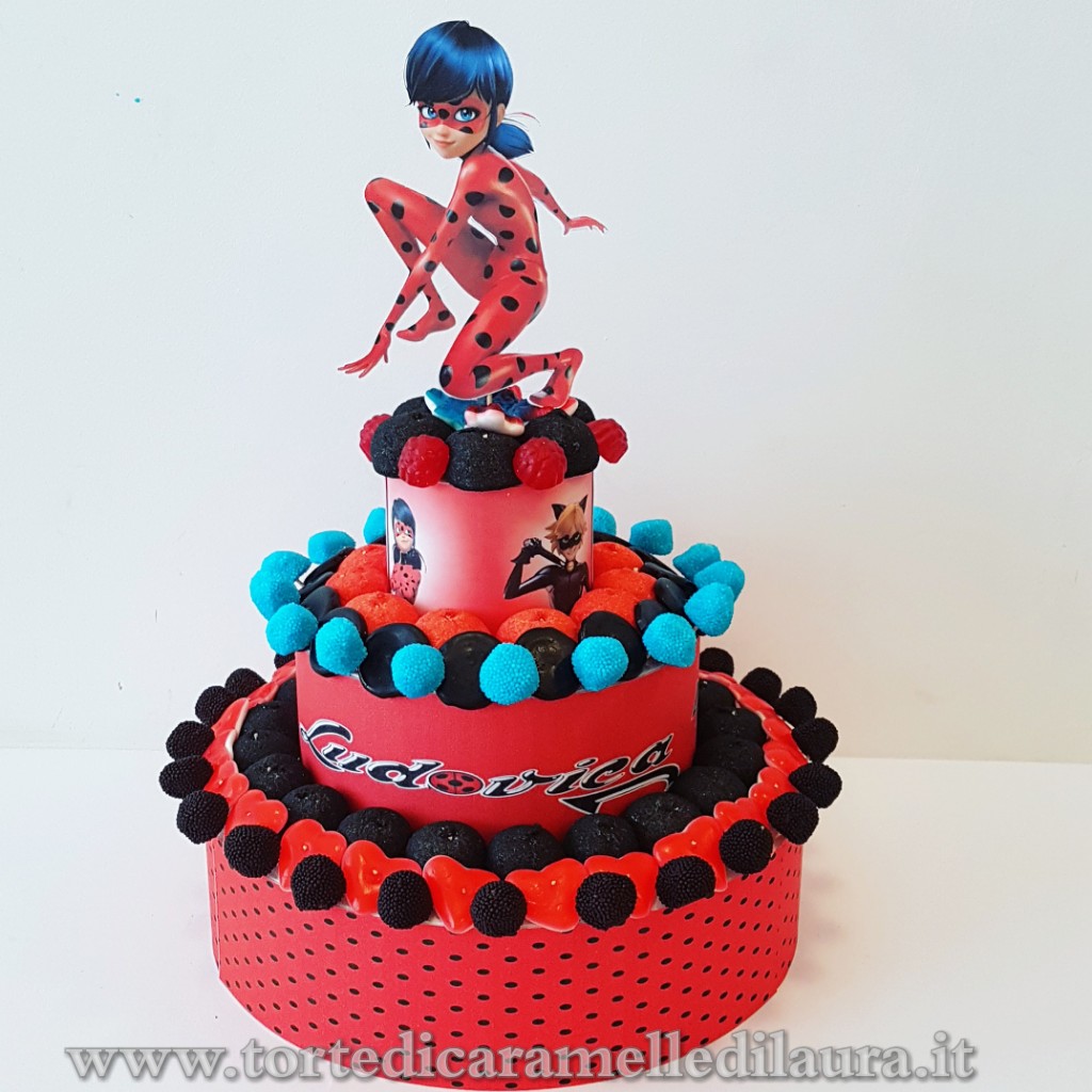 Torta Lady Bug 3 Piani